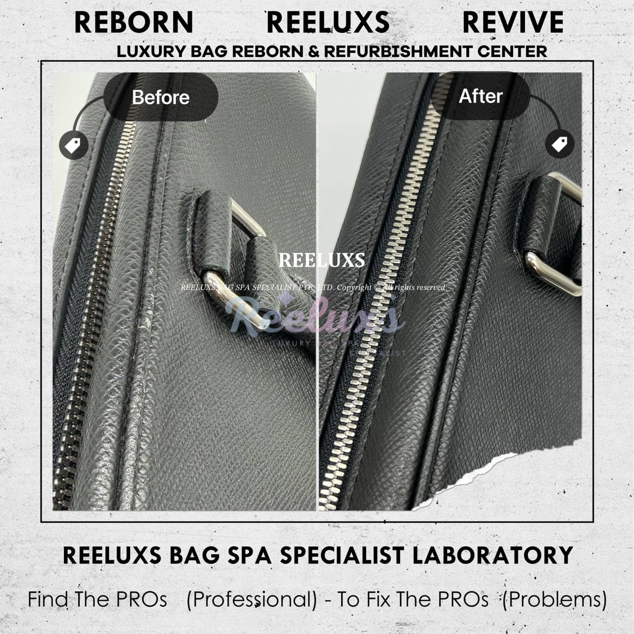 LOUIS VUITTON Taiga Leather Briefcase Color Faded Corner Color Peel Off ...